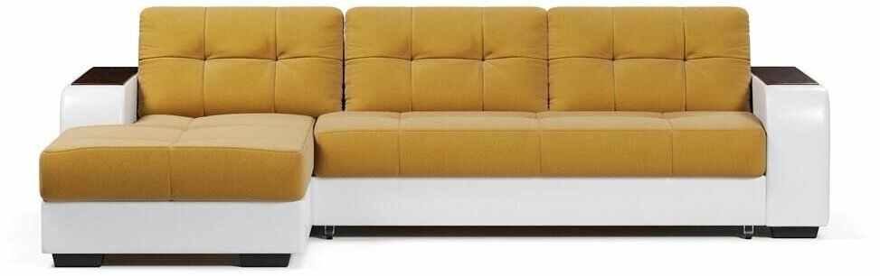 Угловой диван-кровать Брюссель, раскладной, механизм Дельфин, 256х173х115 см, рогожка