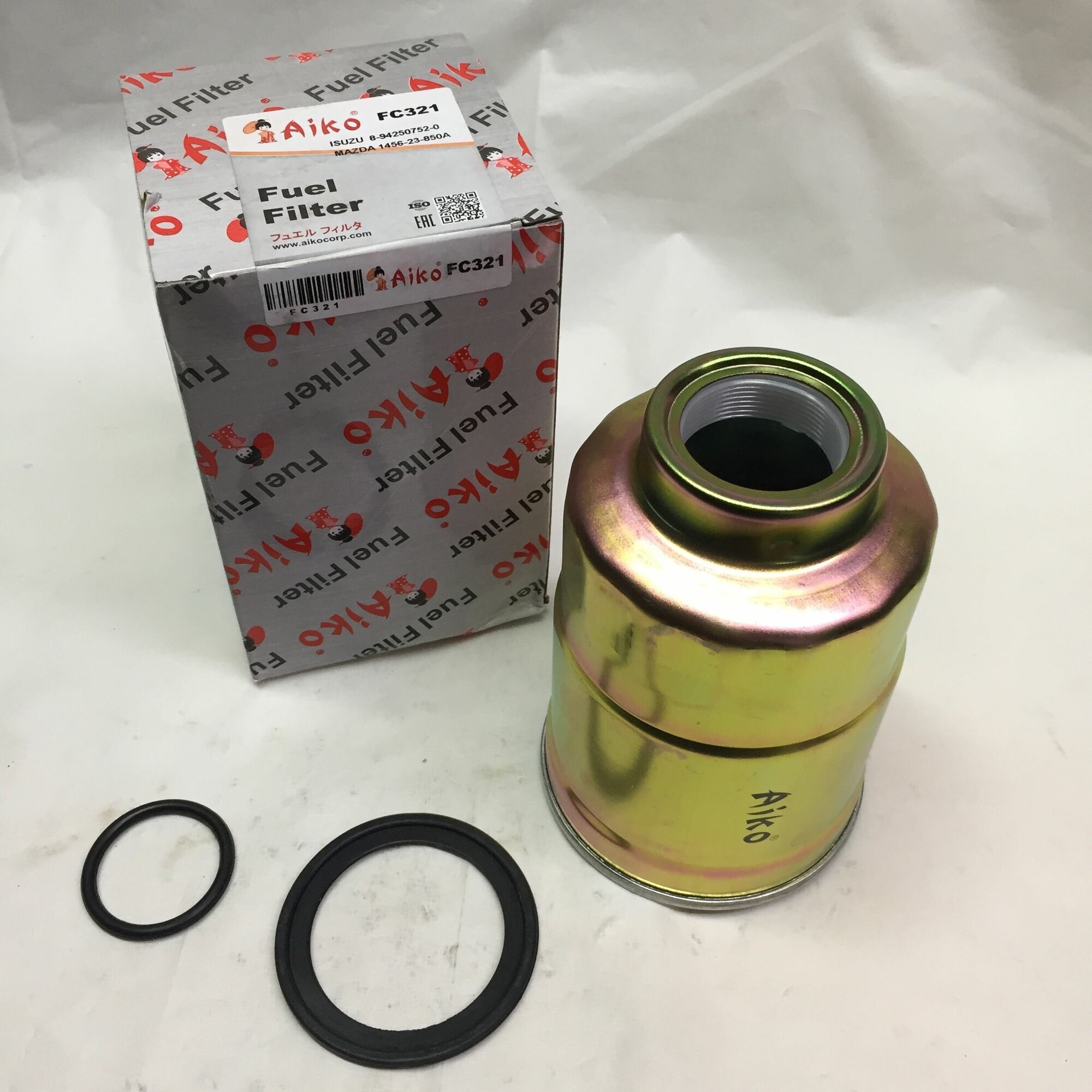 Фильтр топливный DIESEL Aiko FC321 HYUNDAI H100, Hi-Starex, ISUZU ELF (NHR, NKR, NKS, NPR, NPS) OEM 0K60C23570