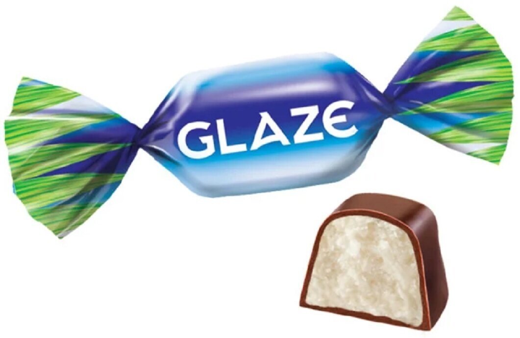 Конфета Глэйс со вкусом кокосовых сливок (2 упаковки по 0,5 кг)