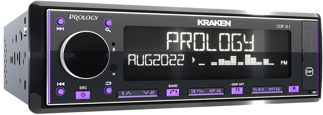 Prology CDP-8.1 KRAKEN FM/USB/BT Ресивер с DSP