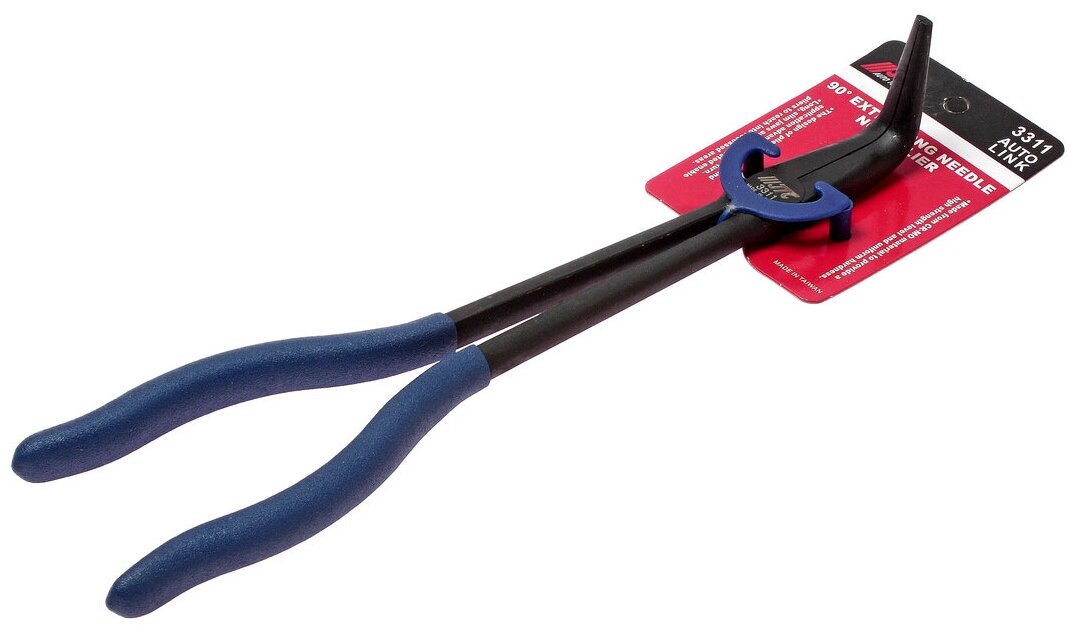 JTC-3311 Длинногубцы изогнутые 90 град. с удлиненными рукоятками, длина 280мм