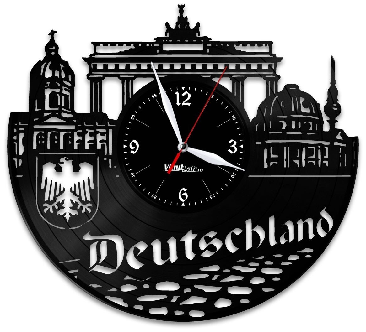 Часы из виниловой пластинки (c) VinylLab Германия