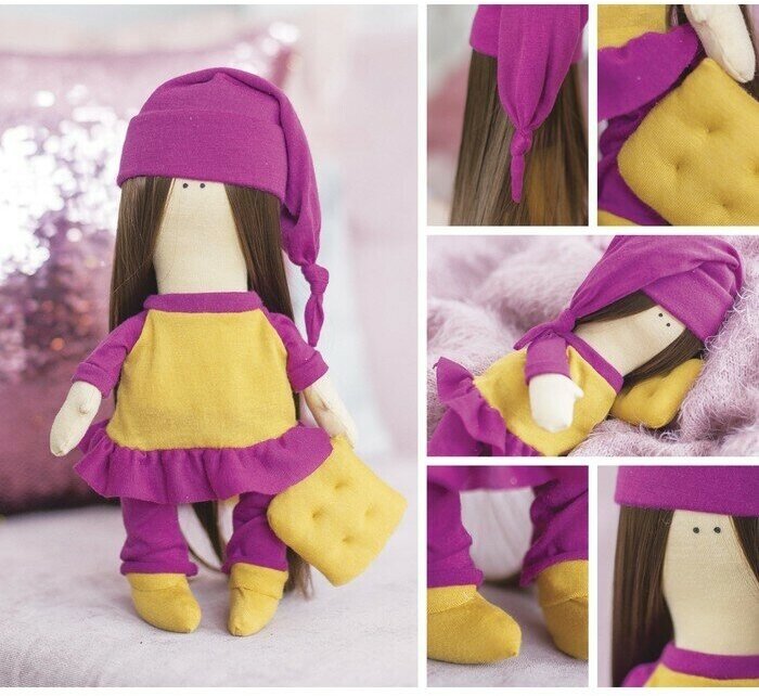 Интерьерная кукла "Сьюзен", набор для шитья, 18 x 22.5 x 2 см