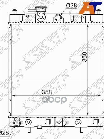 Радиатор Nissan March 92-02 Sat арт. NS0001-K11