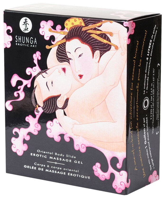 Массажный гель 2 в 1 для скользкого секса Oriental Body Slide Sparkling Strawberry Wine