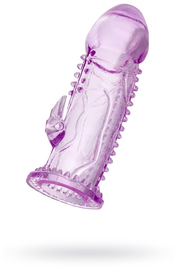 Стимулирующая насадка на пенис с клиторальным массажером