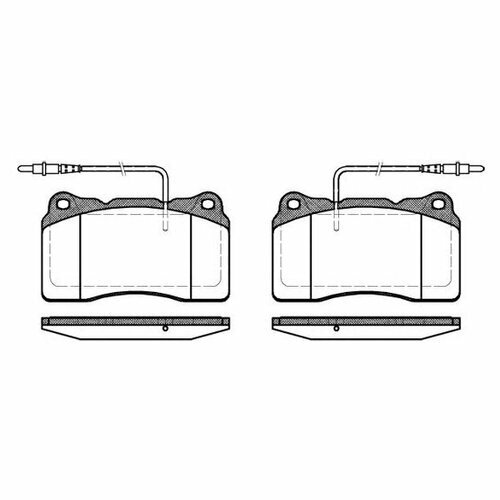 Комплект передних тормозных колодок Remsa 066614 для Citroen C8; Fiat Ulysse; Peugeot 607, 807