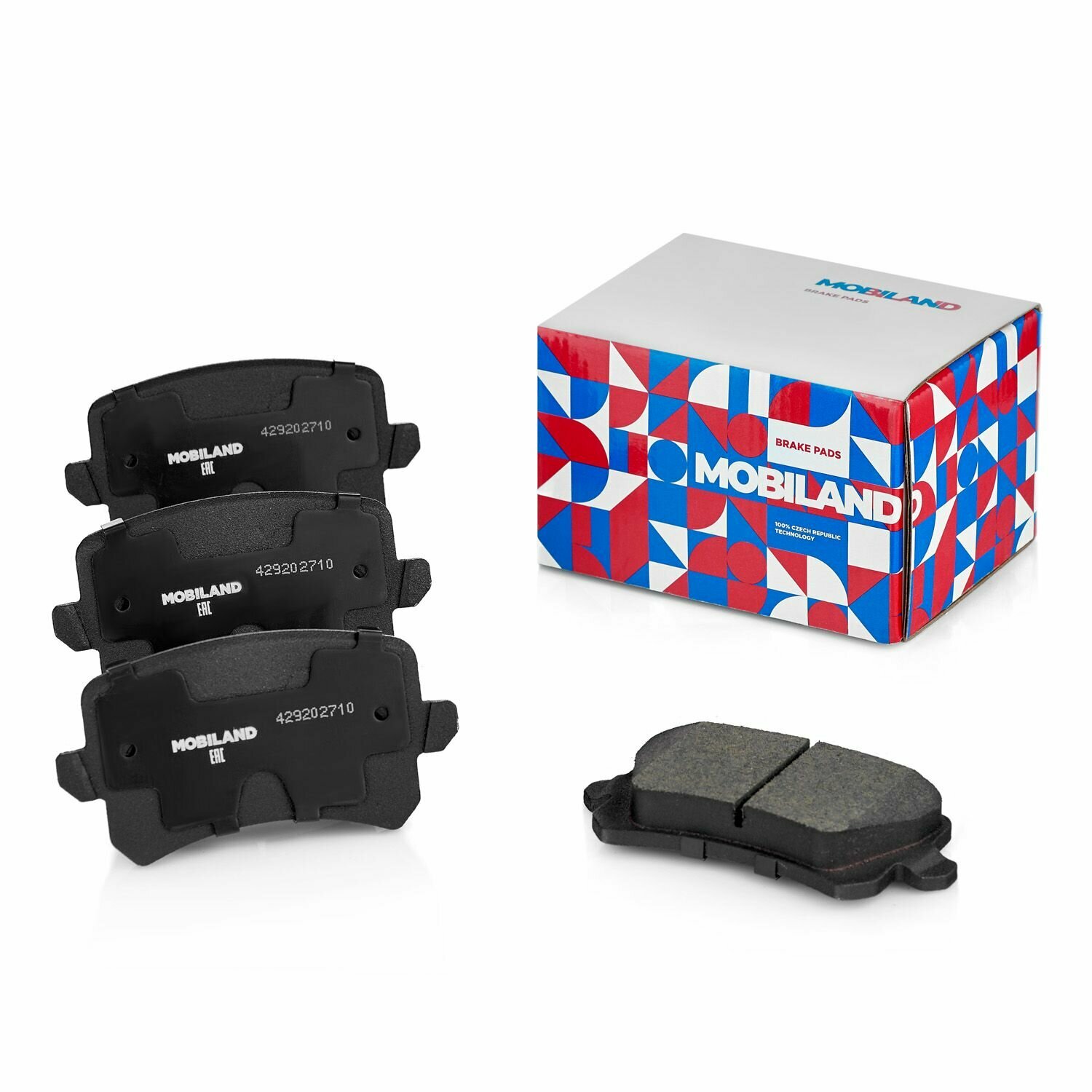Колодки тормозные дисковые Mobiland 429202710 задние VW Passat B6 (3C2), Passat B7 (362), Tiguan (5N_)