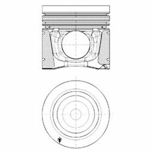 Поршень piston mb 106,30 KOLBENSCHMIDT 40270610