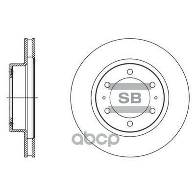 Тормозной диск Sangsin brake SD4098 пер. ADVICS для тормозной системы