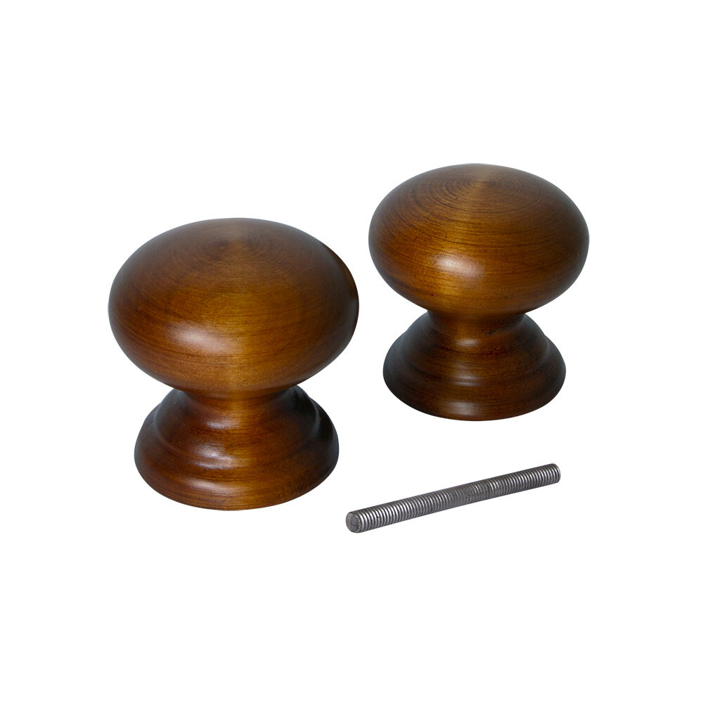 Ручка-кнопка деревянная Мокко М (матовый)