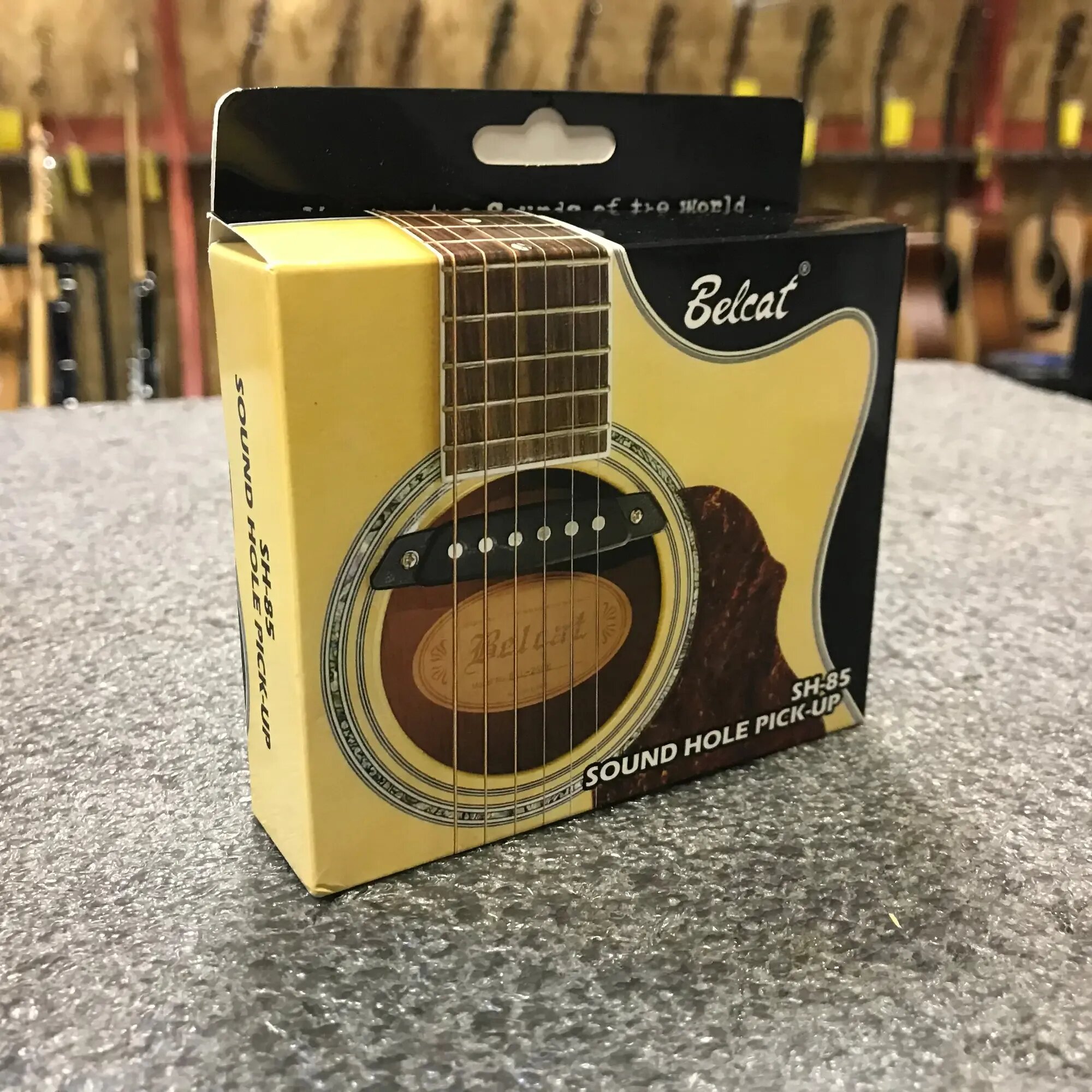 SH-85 Звукосниматель магнитный для акустической гитары, в резонаторное отверстие, сингл, Belcat