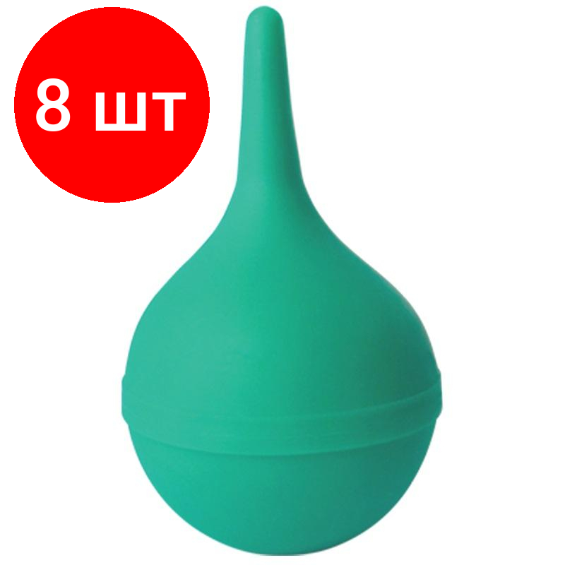 Комплект 8 штук, Спринцовка №14А пластизоль 380 мл, с мягким наконечником