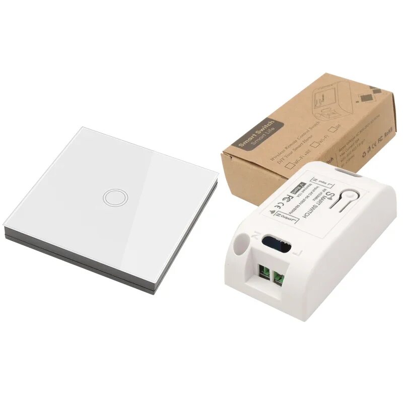 Беспроводной сенсорный выключатель света, Цвет: 1Receiver 1Switch