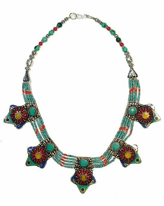 Колье, искусственный камень