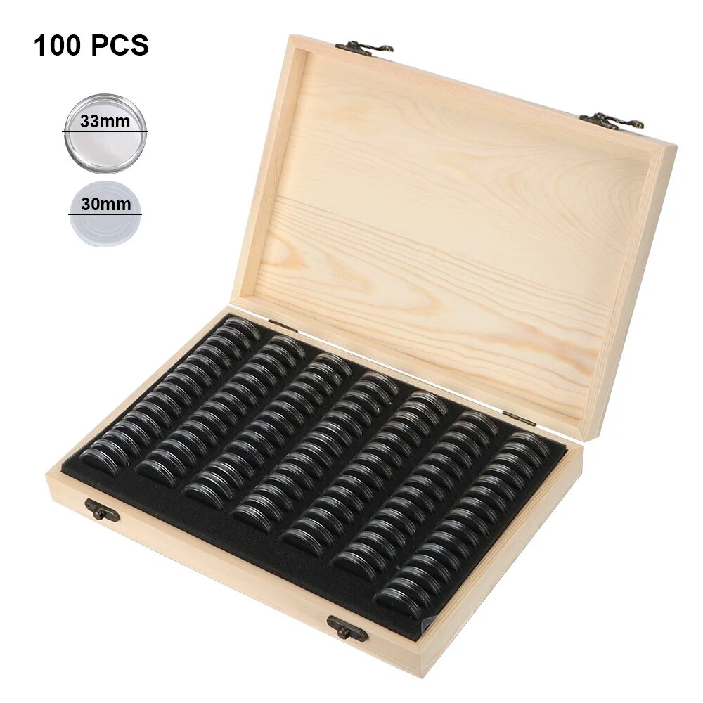 Ящик для хранения монет 100pcs