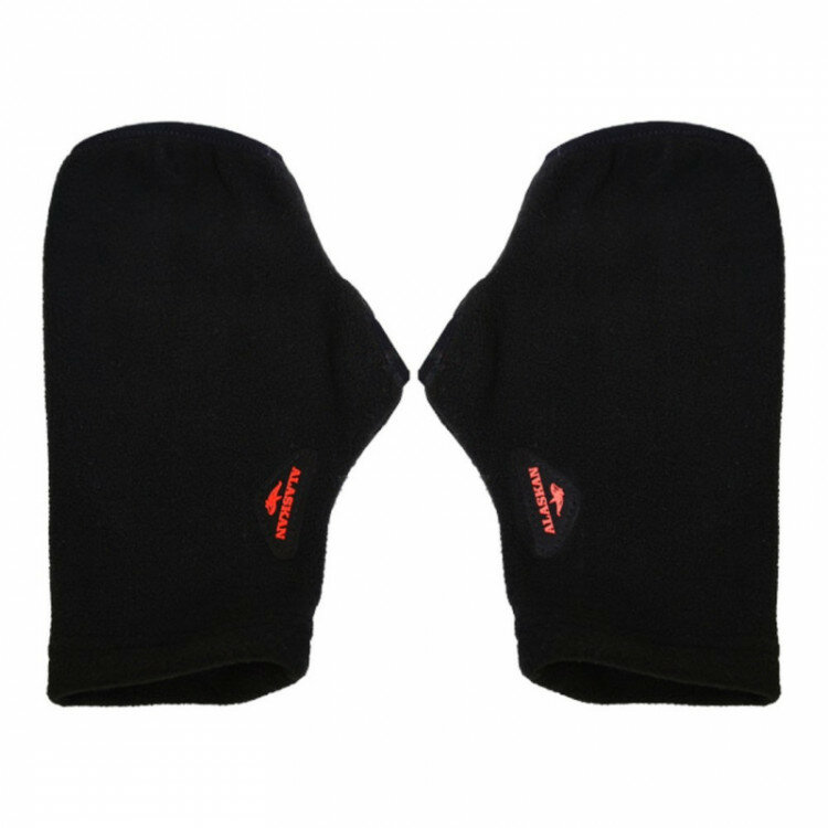Варежки Alaskan флис. Small Mittens чёрн. XL