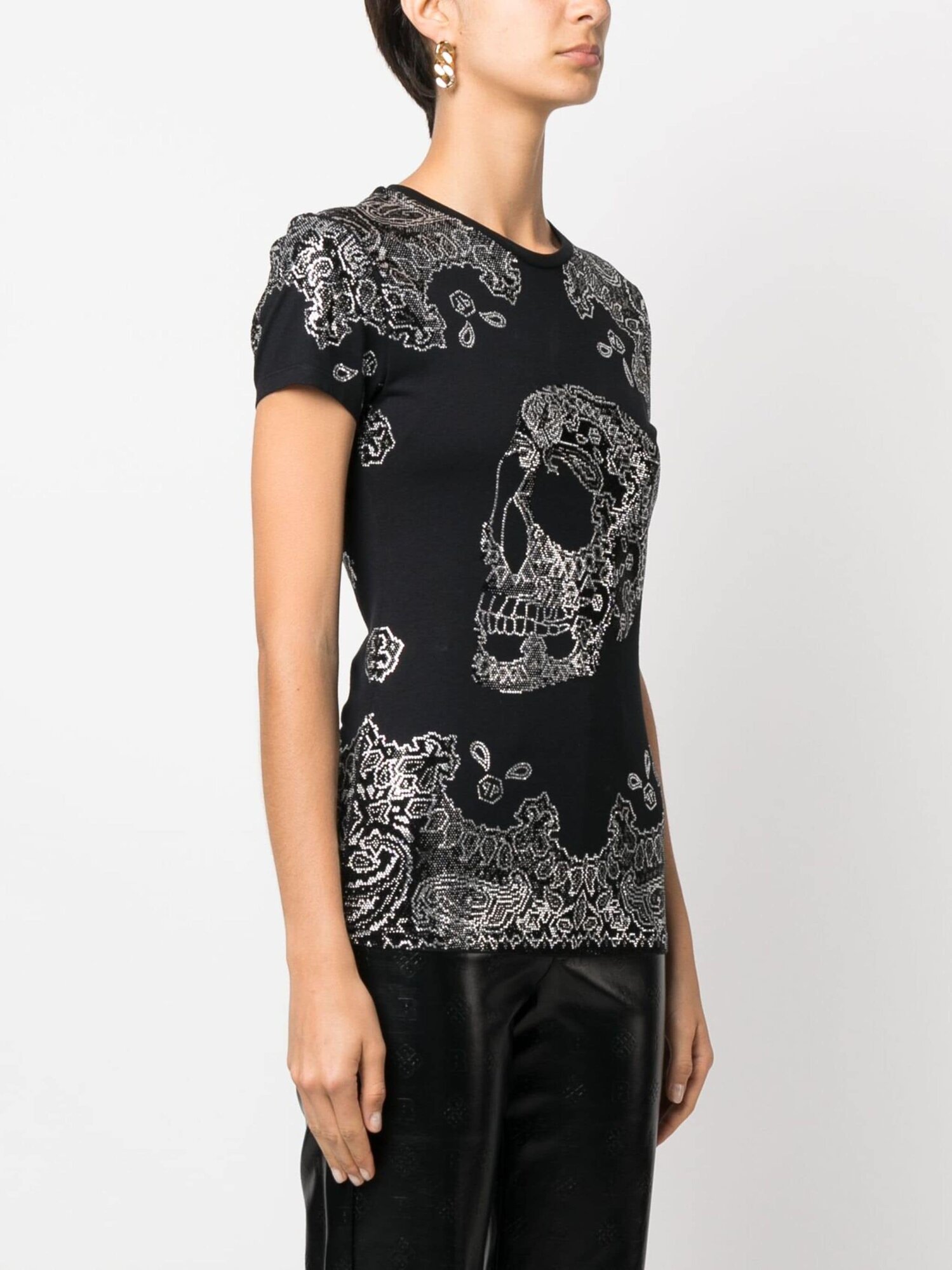 Футболка PHILIPP PLEIN, размер 36, black/black — фото 1