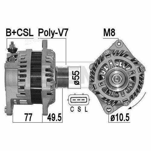 Генератор nissan murano (z51) 3.5 130a Era 209506