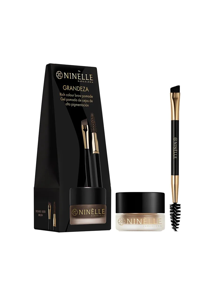 NINELLE Пигмент для бровей кремовый GRANDEZA №647 коричневый