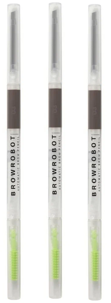 Карандаш для бровей автоматический Influence Beauty Brow Robot т.03 0,1 г 3 шт