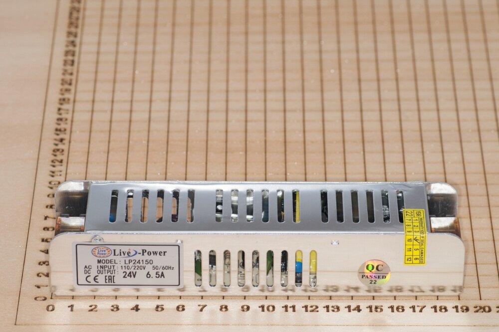 Блок питания для светодиодов Live Power, DC, Ip20, 24V/6.5A, 150W, 110V/220V