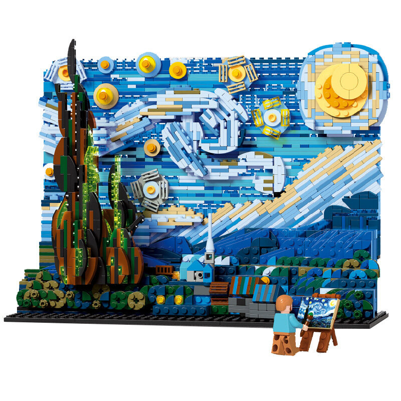 Конструктор Картины Звездная ночь 1830 деталей, 33х25 см