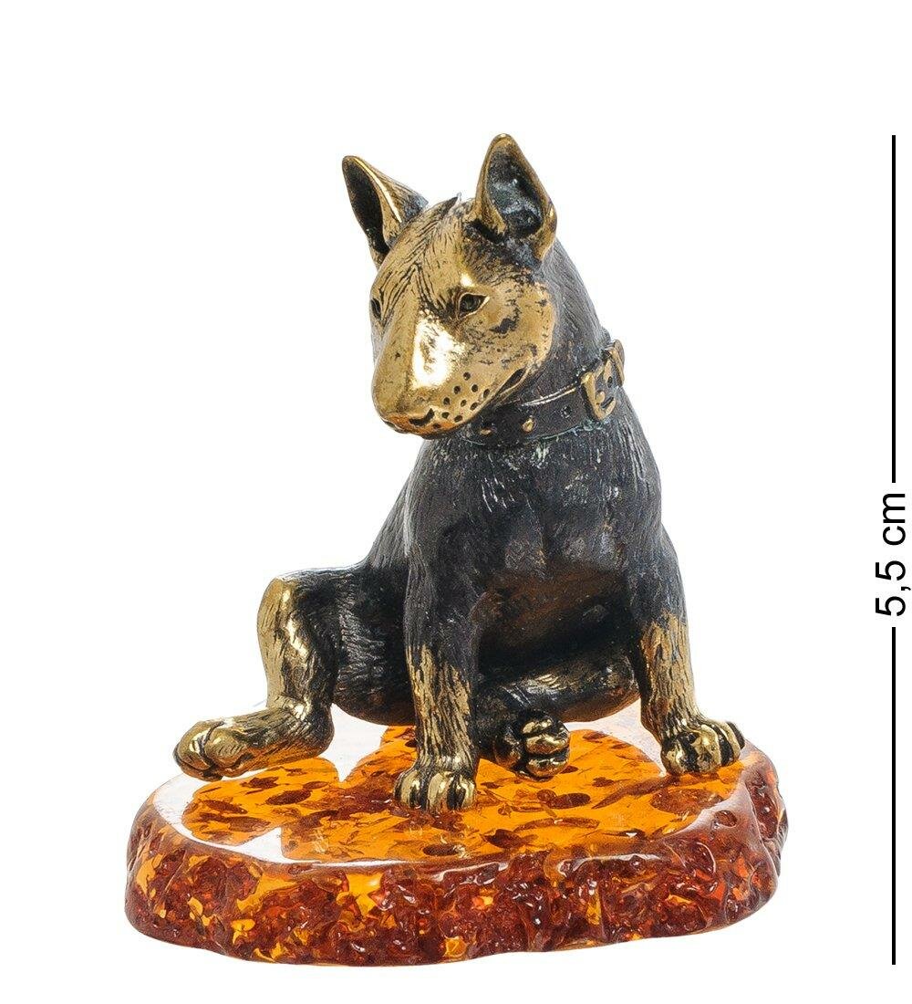 Фигурка Милый бультерьер (янтарь)