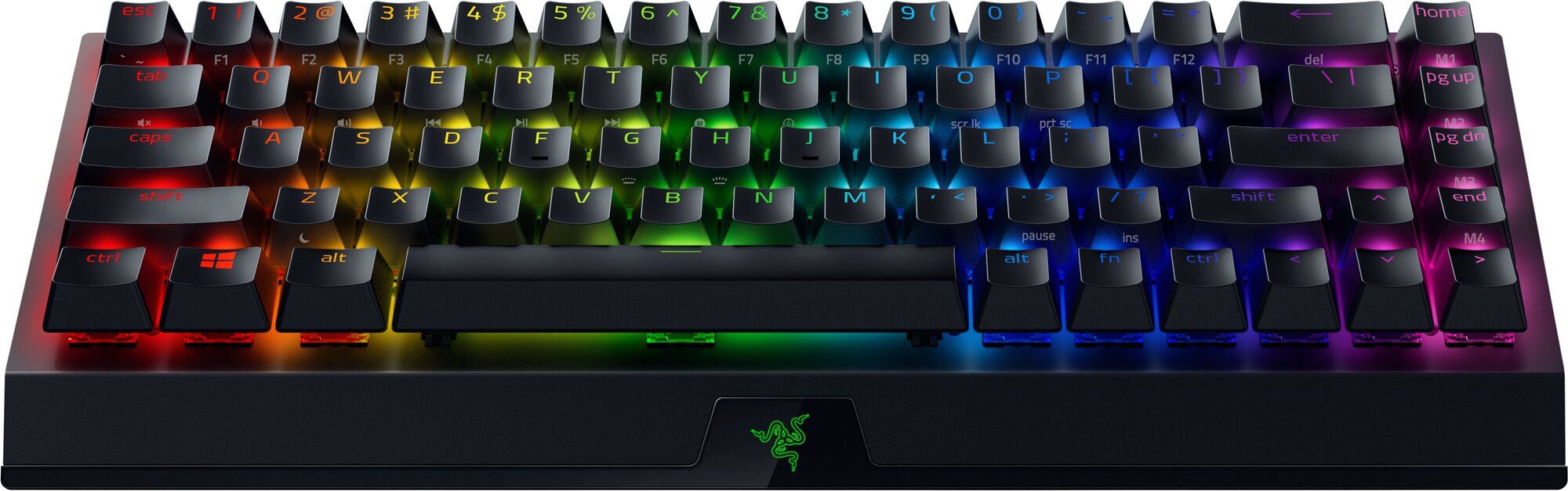 Беспроводная клавиатура Razer BlackWidow V3 Mini HyperSpeed Razer Green / Clicky, русская раскладка, черный