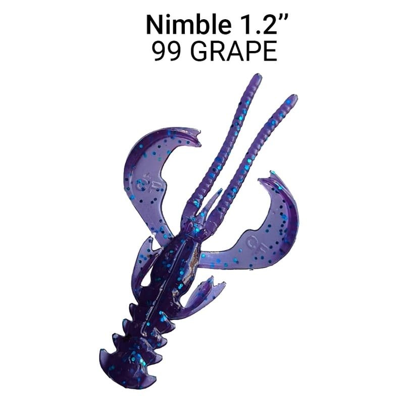 Силиконовые приманки Crazy Fish Nimble 1.2" 76-30-99-5 чеснок