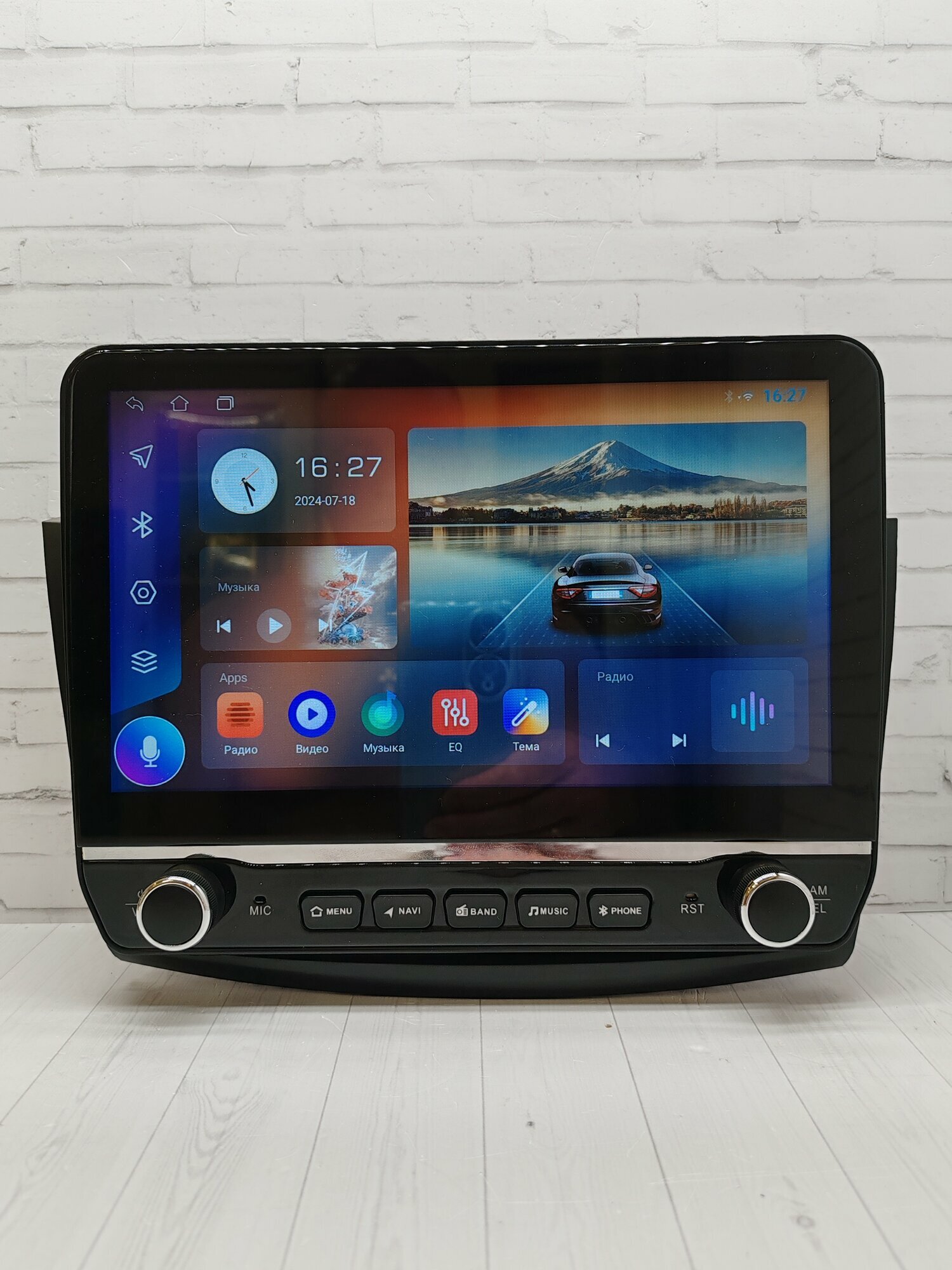 Магнитола андроид с крутилками для Hyundai i40 2011-19г/ 8-ядер/4+64гб/sim-карта/Android-Auto/CarPlay