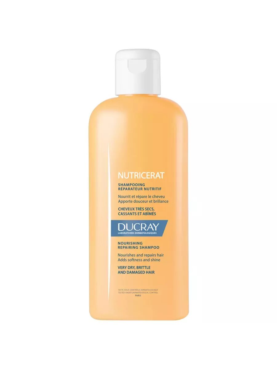 Шампунь Ducray Nutricerat, сверхпитательный, для сухих волос, гипоаллергенный, 200 мл