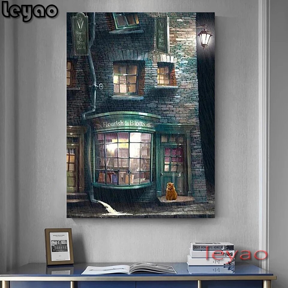 Алмазная живопись Leyao Гарри Поттер 40x50cm sqaure