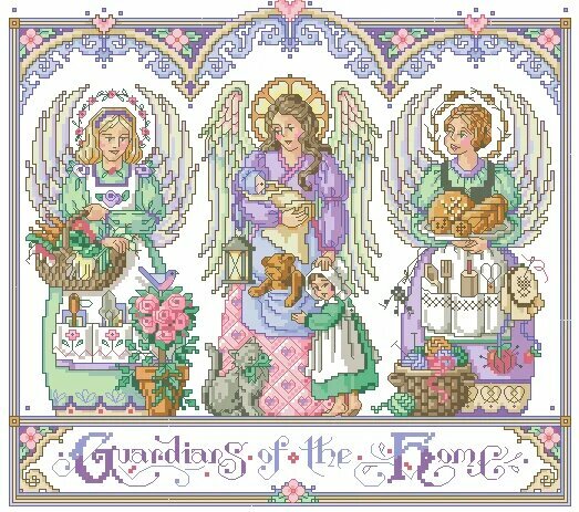 Наборы для вышивки крестом Family Guardian 14CT 28CT unpringitng