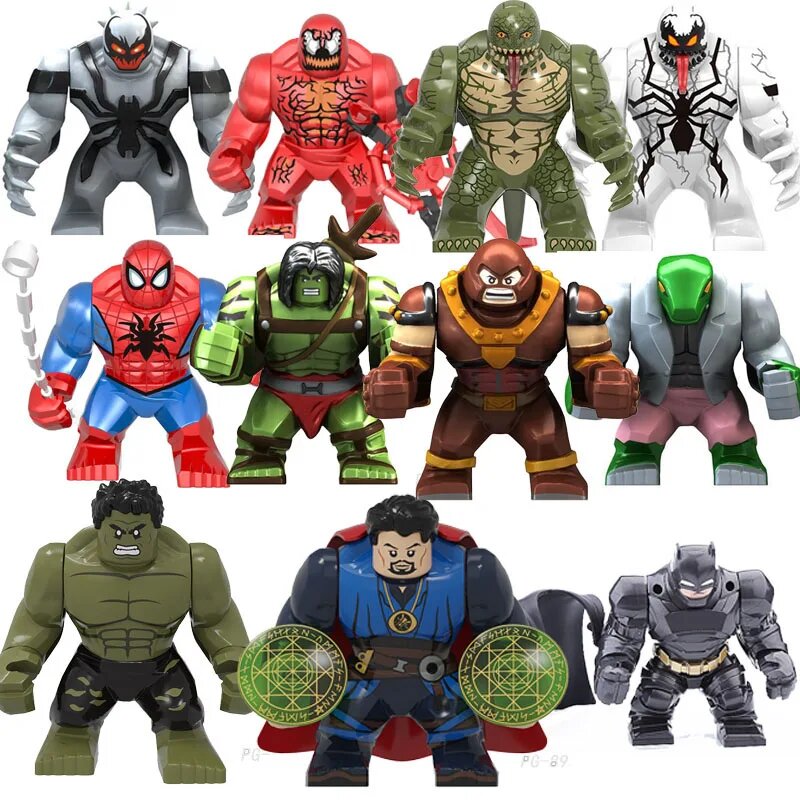 Набор мини-блоков Marvel: Халк и другие герои (8 PCS)