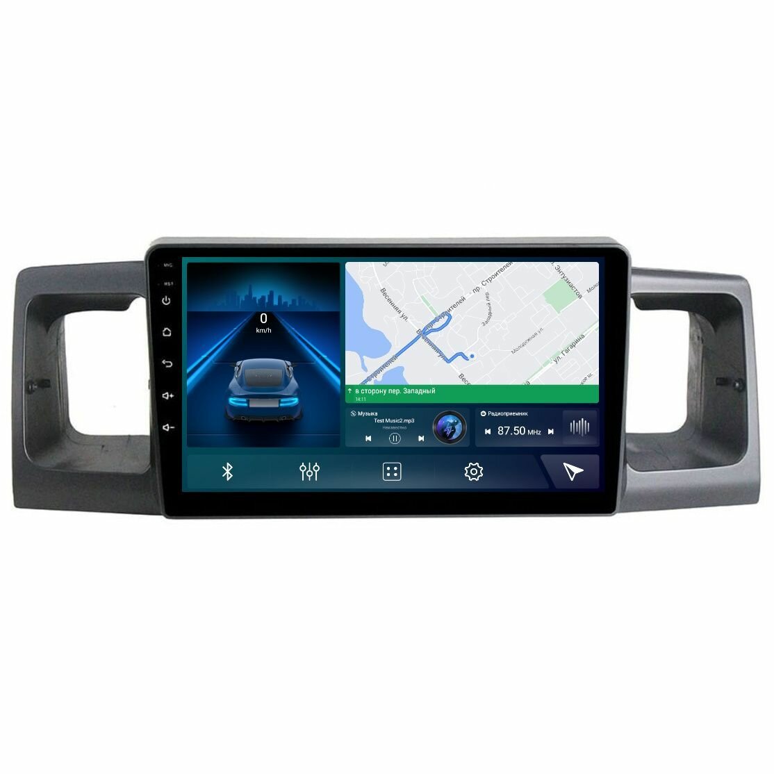 Магнитола CRS-300 Тойота Королла 2000-2007 с правым рулем Toyota Corolla E120 - Android 13 - Процессор 8 ядер - Память 4+64Gb - Carplay - DSP 36 полос - 4G(Sim)