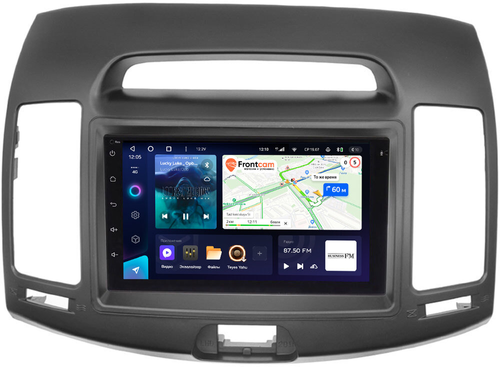 Штатная магнитола Hyundai Elantra 4 (HD) 2006-2011 (серая) Teyes CC3 4/64 7" RP-11-065-235 Android 10 (4G-SIM, DSP, QLed)