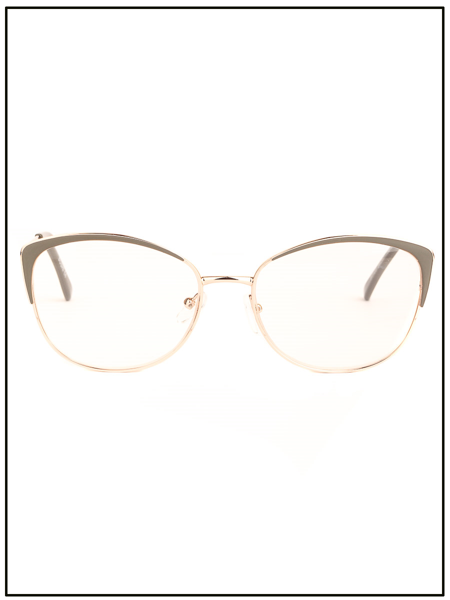 Готовые очки для зрения Boshi B7123 бежевые с диоптриями -5.50, металл, кошачий глаз, с футляром