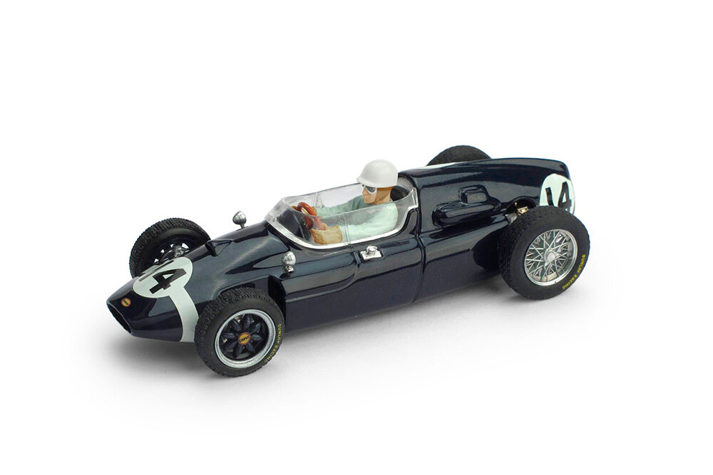 Модель коллекционная BRUMM Cooper T51 winner gp italia 1959 with driver moss