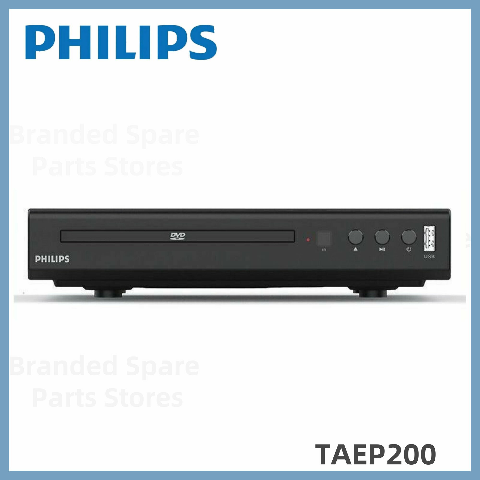 DVD-плеер Philips с беспроводным Bluetooth и аудиоресивер CD 3-в-1 для домашнего использования. TAEP200