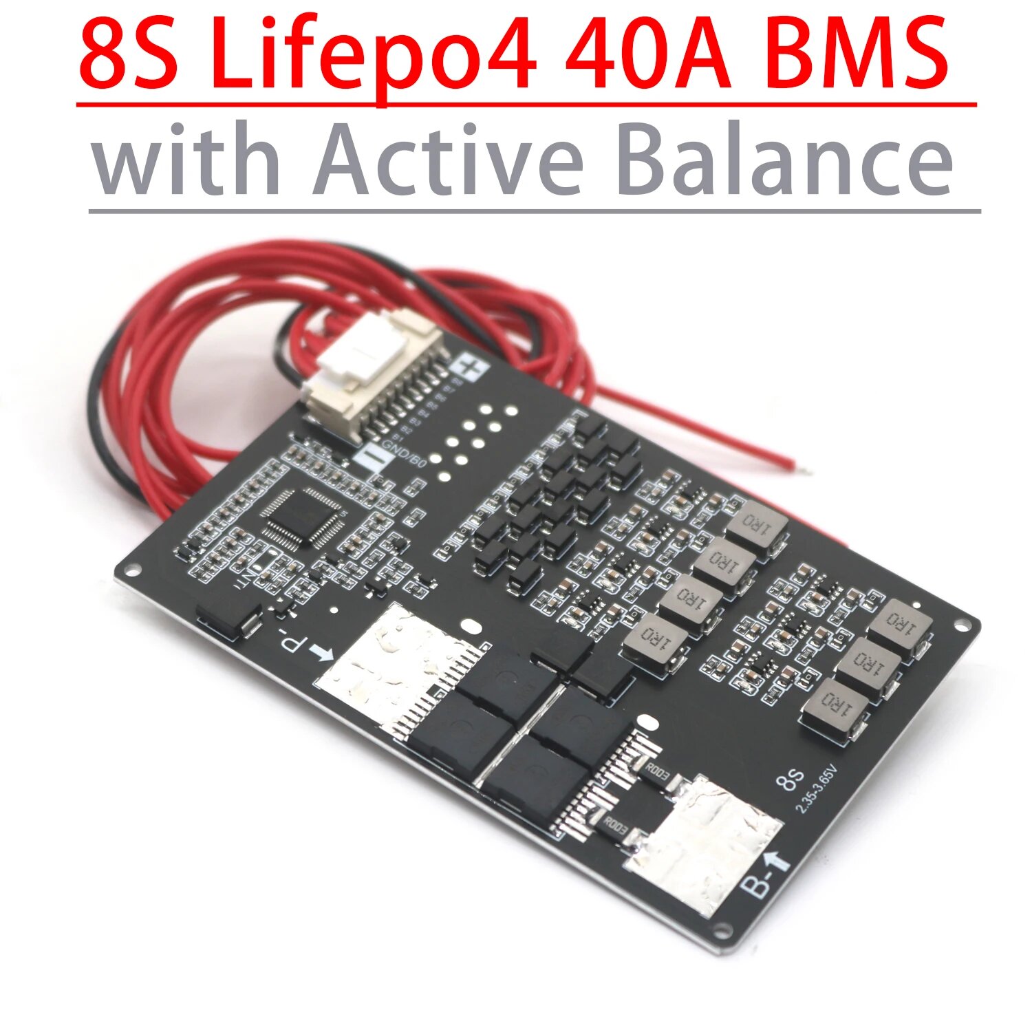 BMS платы защиты аккумулятора DykbRadio 8S 40A 24В LiFePO4