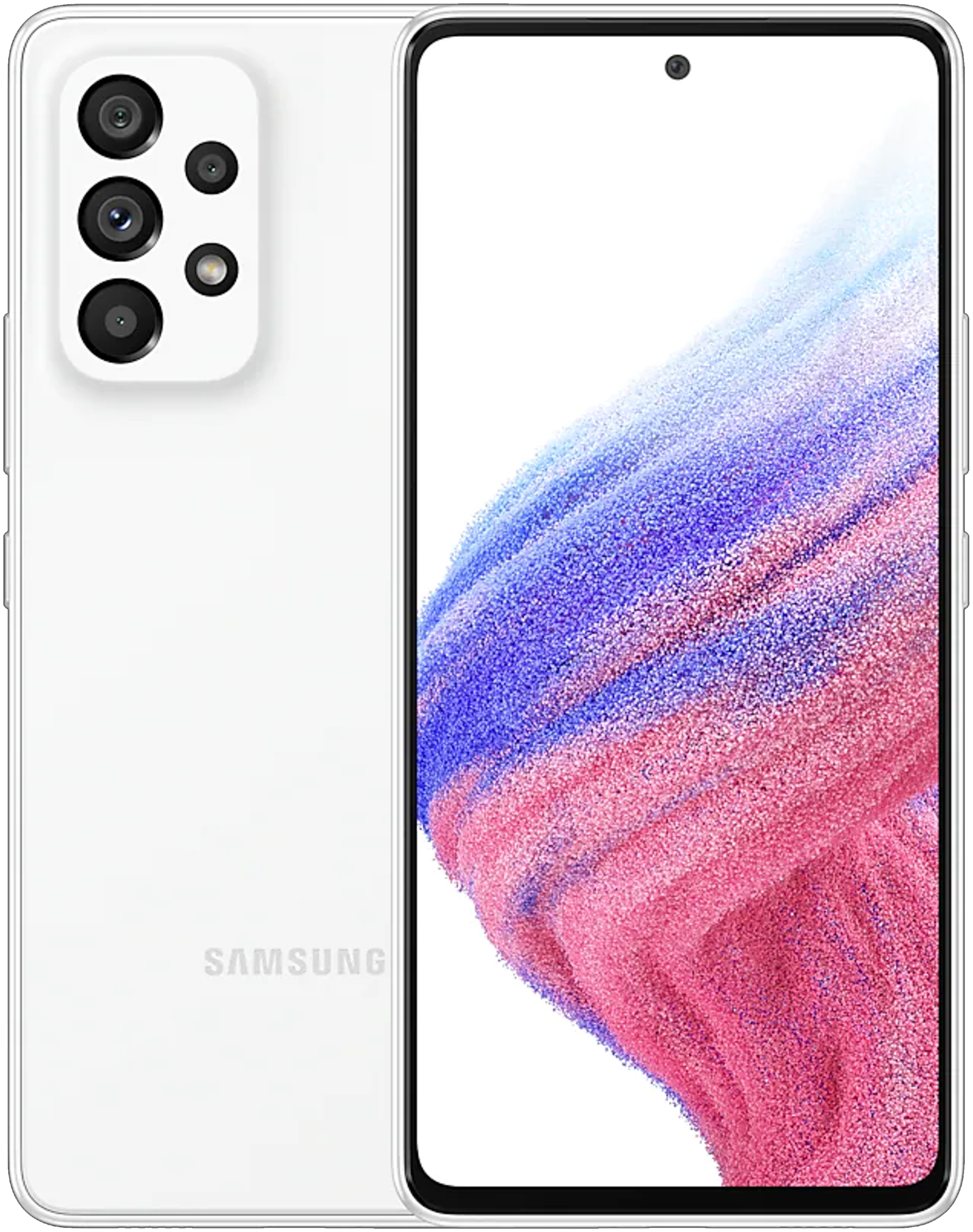 Белый Samsung Galaxy A53 5G 8/128 ГБ, Dual nano SIM, Awesome White (смартфон)