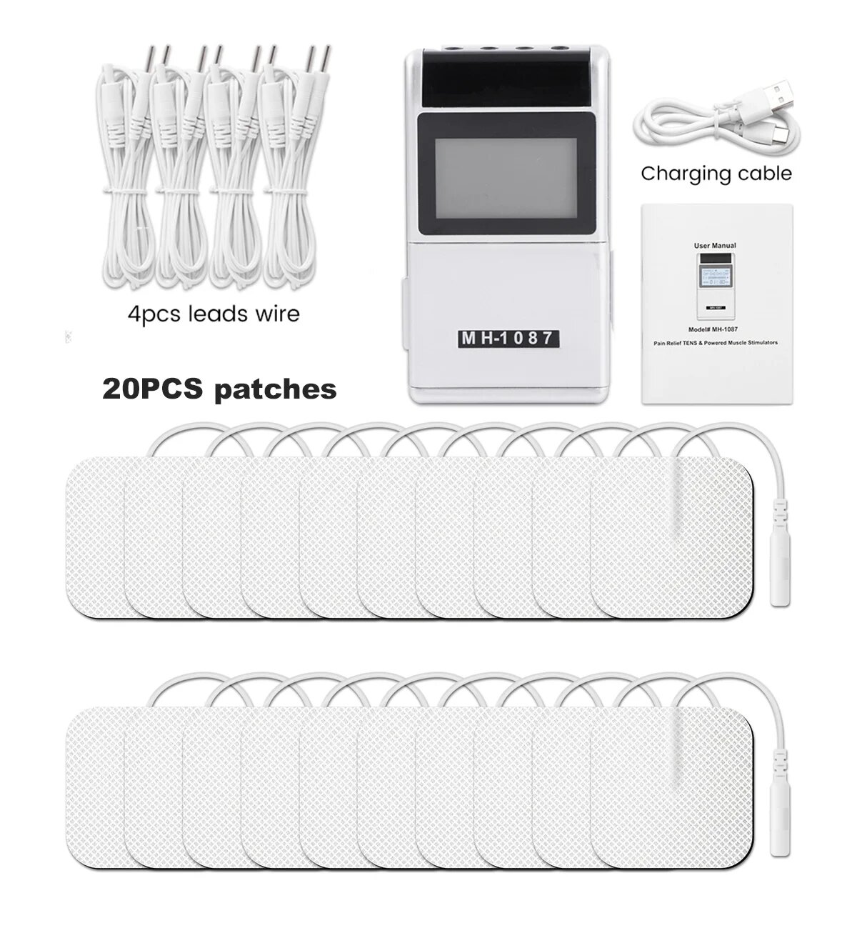 Электрический ТENS аппарат SUOLAER 15 режимов Machine With 20Patch