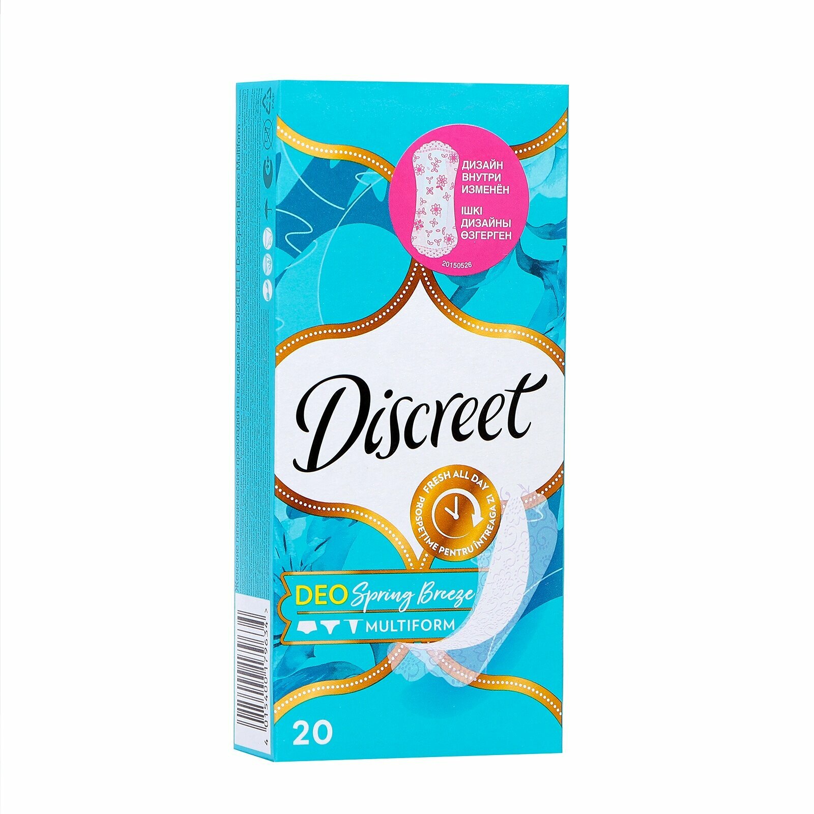 Ежедневные прокладки Always Discreet, Deo Spring Breeze Multiform, 20 шт
