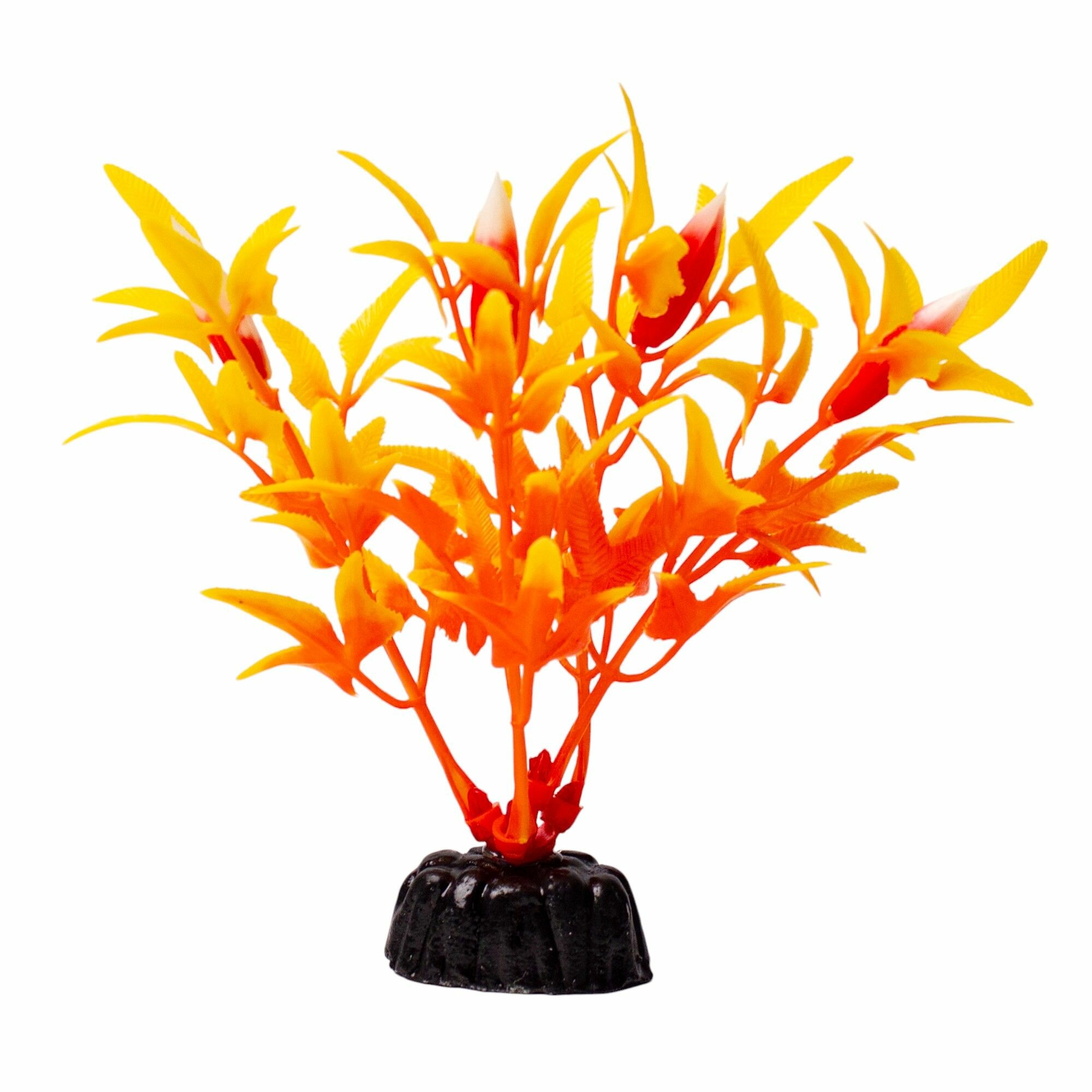 Растение искусственное для аквариума Биодизайн Водокрас красно-оранжевый (высота 10 см.) M024/10