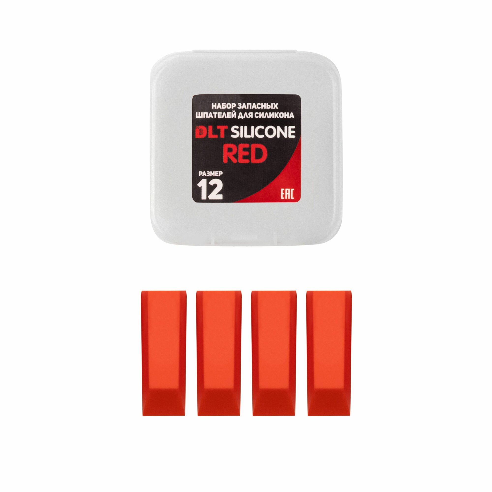 Набор запасных шпателей для DLT Silicone, (размер 12-red), красные