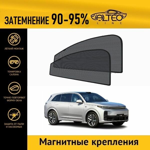 Автошторки ALTEO PREMIUM на Lixiang L7 I (2022-н. в.) на передние двери на магнитах