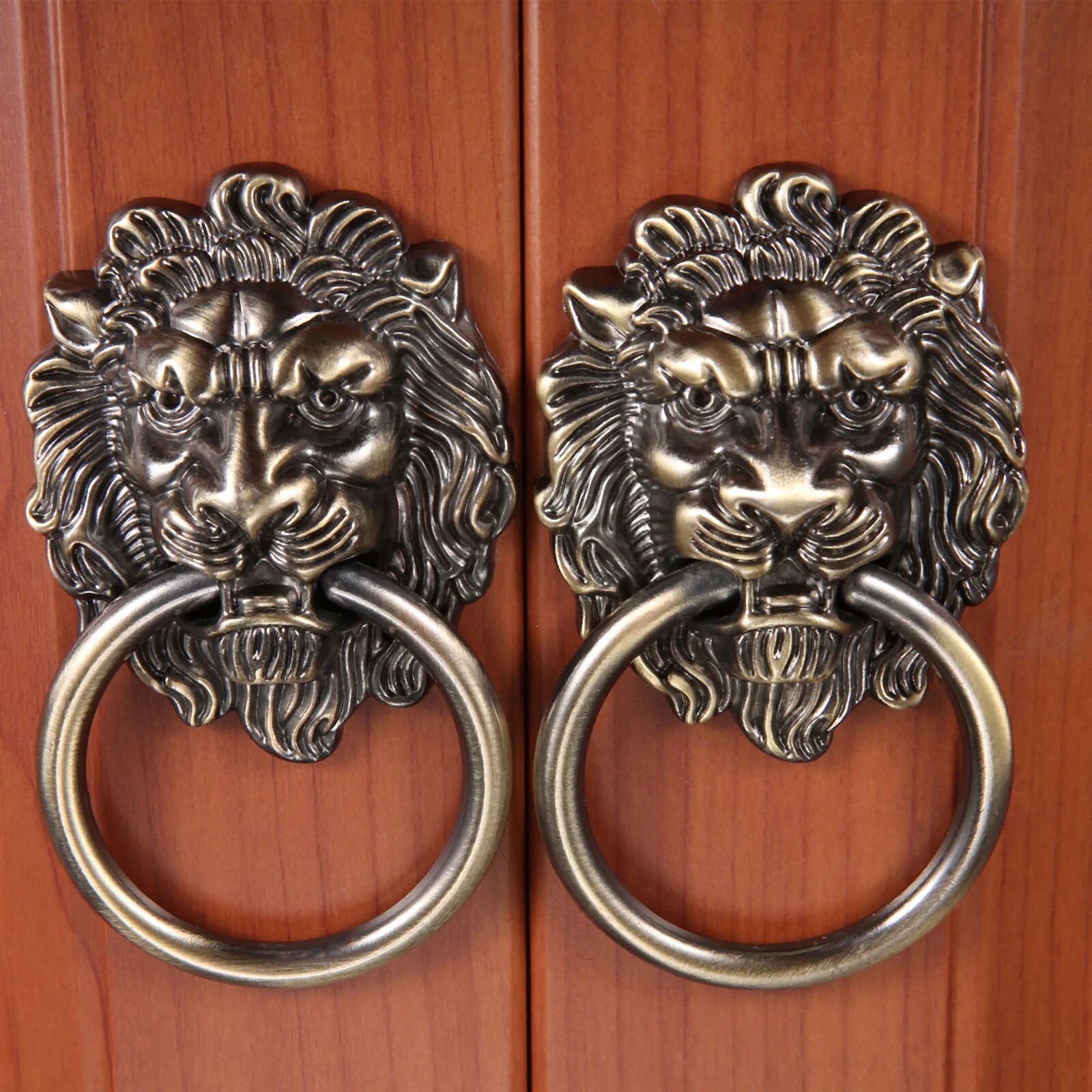 Ручки для шкафов Lion Head из цинкового сплава 65x110MM