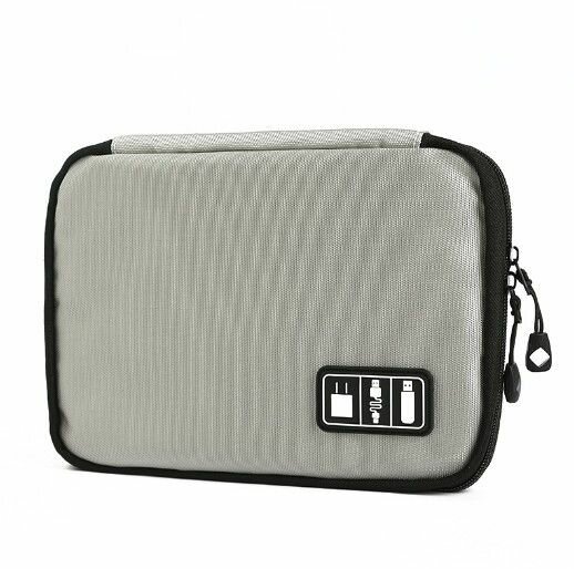 Органайзер для хранения проводов и кабелей / Дорожный органайзер для аксессуаров и мелочей. Сумка для зарядных устройств Usb кабелей проводов