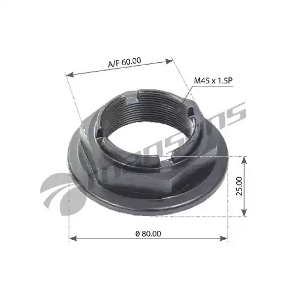 MANSONS 700365 гайка ступицы m45х1.5мм\mb